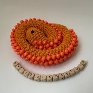Crochet Fidget Snake Pattern: No-sew Beaded Toy PDF Pattern English ...