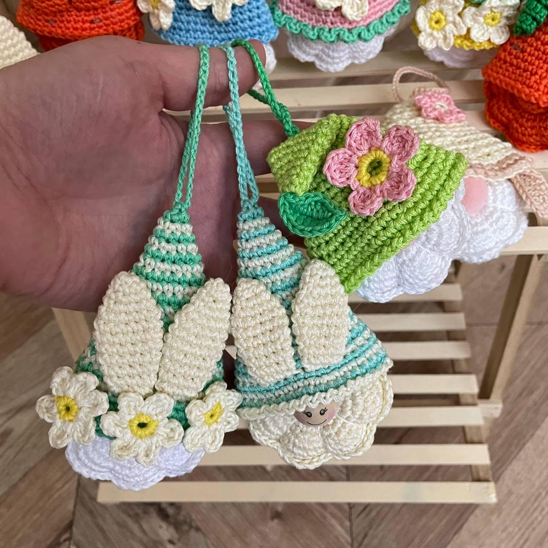 10 in 1 Easter Gnomes Crochet Pattern PDF, Easter Basket Decoration ...