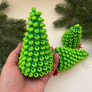 Beaded Christmas Tree Crochet Pattern: 3-in-1 Fidget Toy Amigurumi (PDF ...