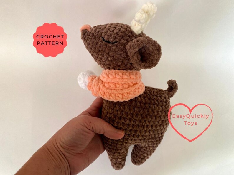 Crochet Plush Deer Pattern Amigurumi Crochet Deer Pattern - Etsy