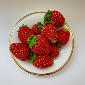 Crochet Strawberry Pattern Easy | 12 in 1 Realistic Strawberry ...