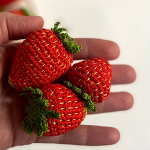 Crochet Strawberry Pattern Easy | 12 in 1 Realistic Strawberry ...