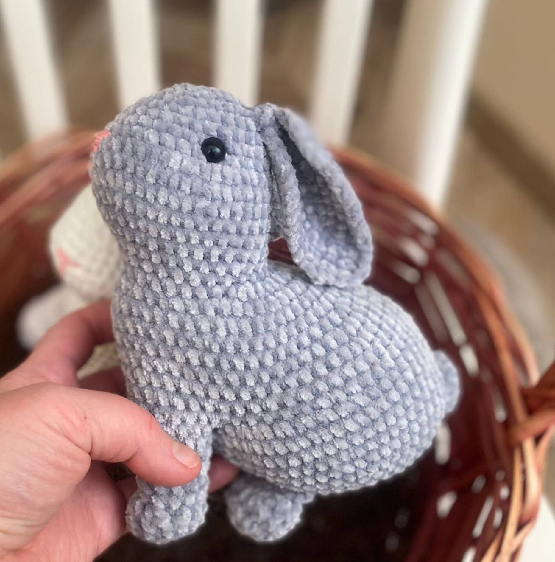 Motif lapin au crochet Modèle Amigurumi lapin de Pâques 3 en - Etsy France