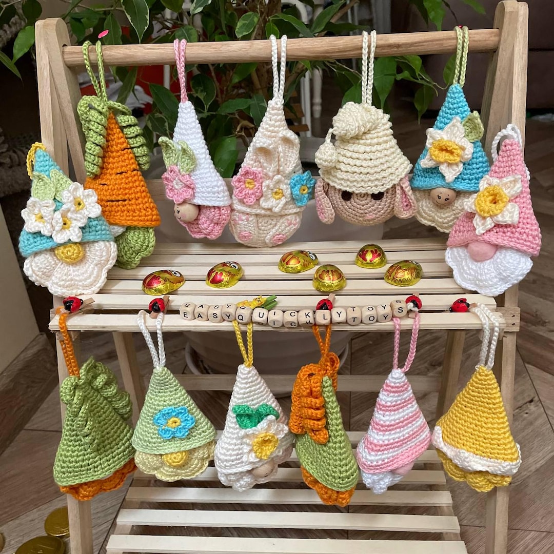 Easter Gnomes Crochet Pattern Bundle Set of 12 Designs for Market ...