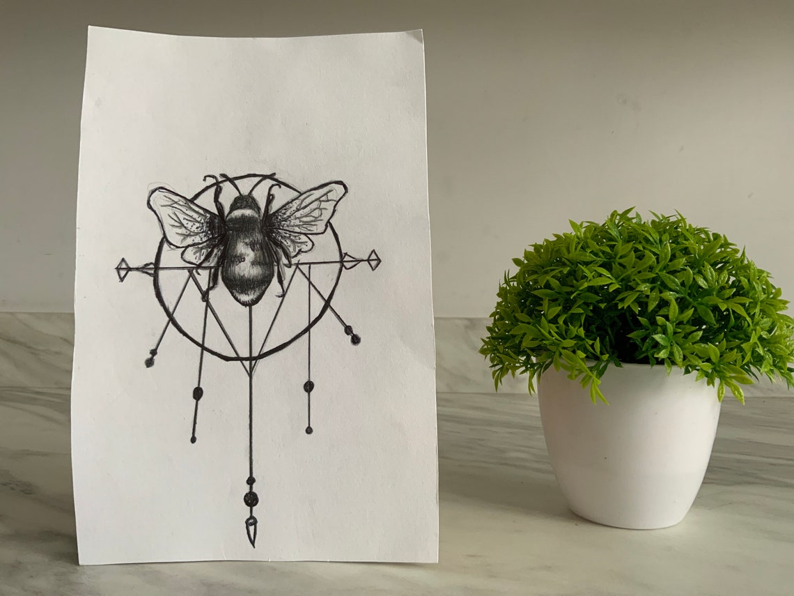 Custom a5 drawing tattoo drawing sketch and ink | Etsy