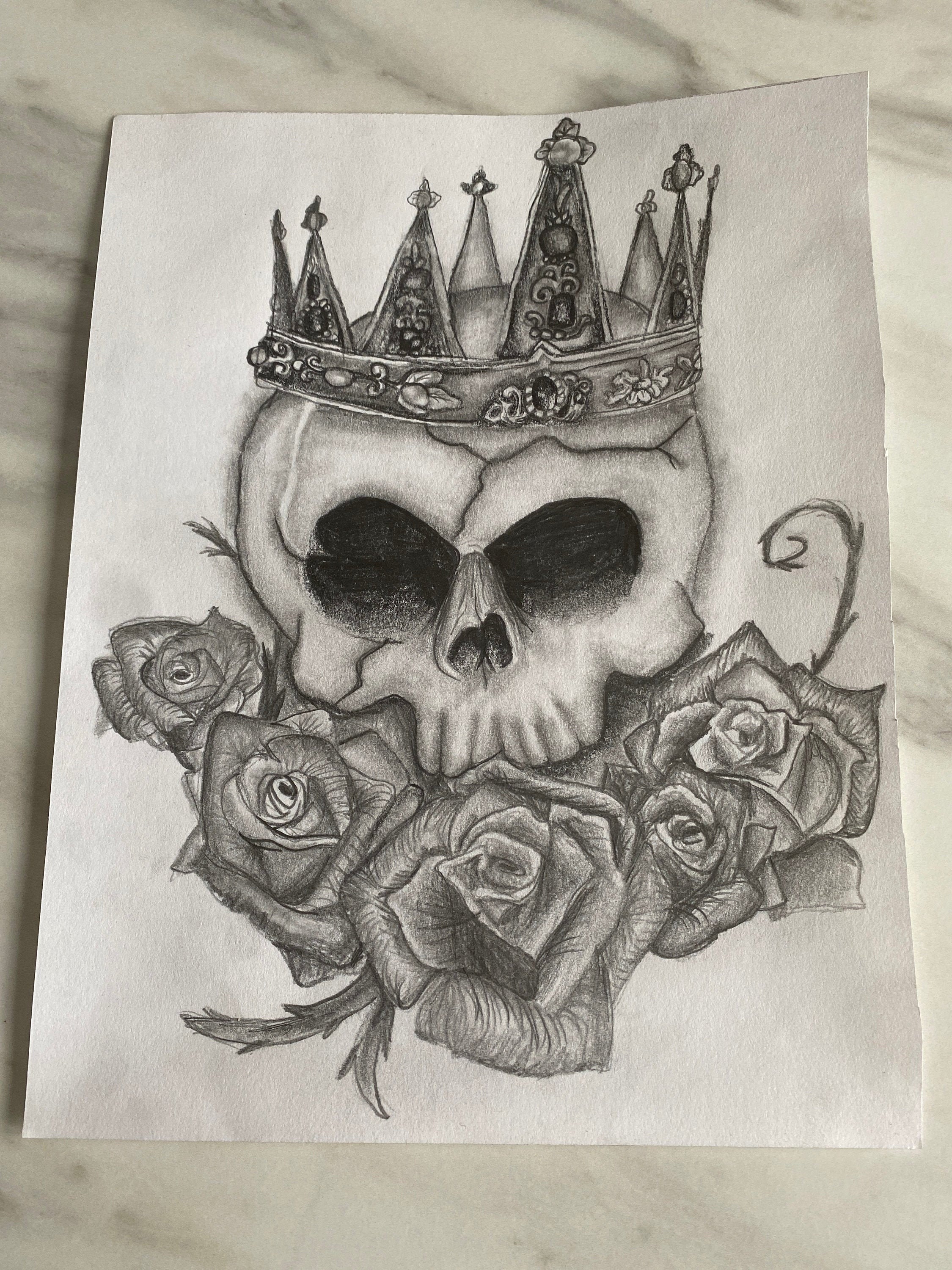 Cool Skull Drawings In Pencil