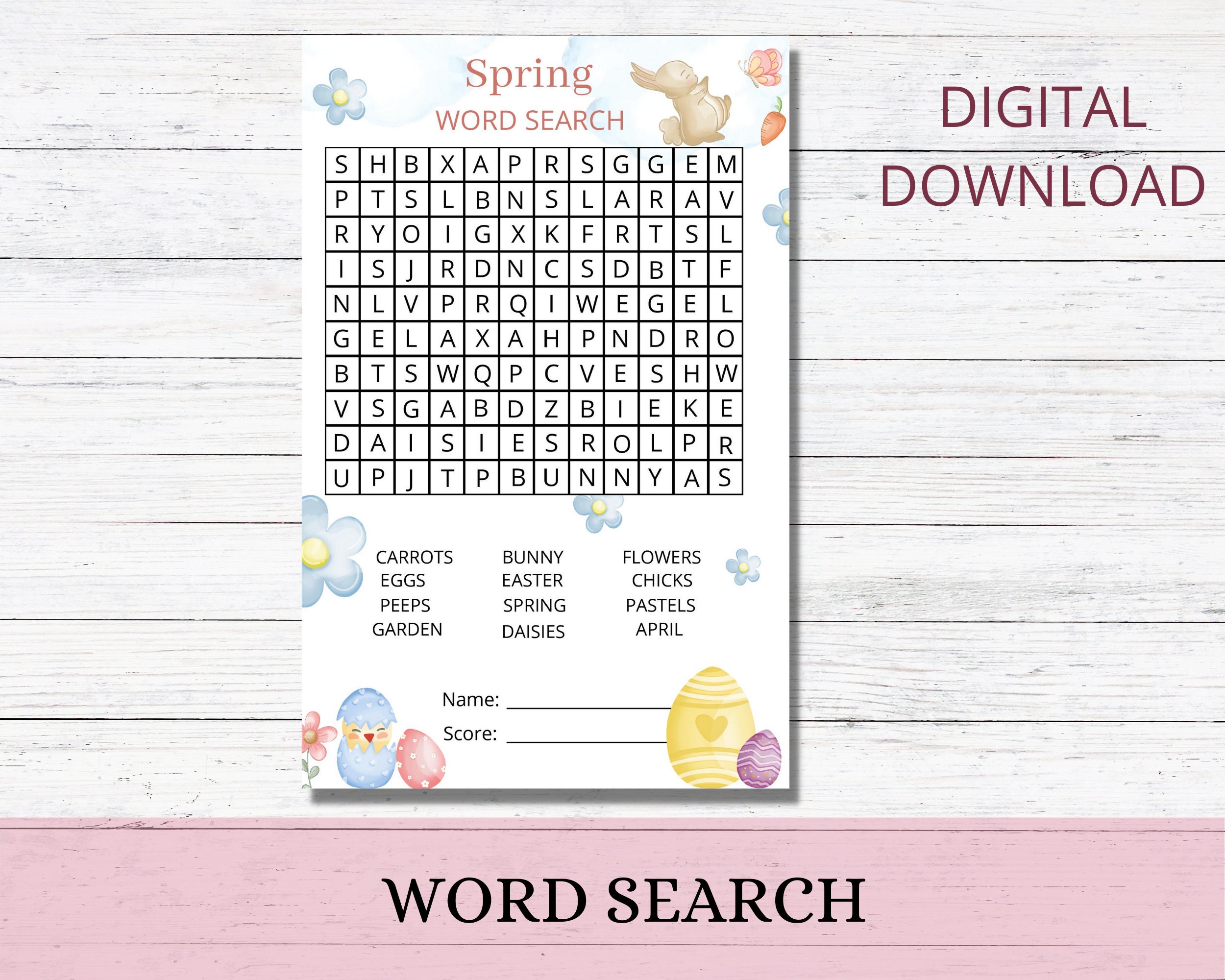 Easter Activities for Family | Digital Download | Printable - Etsy