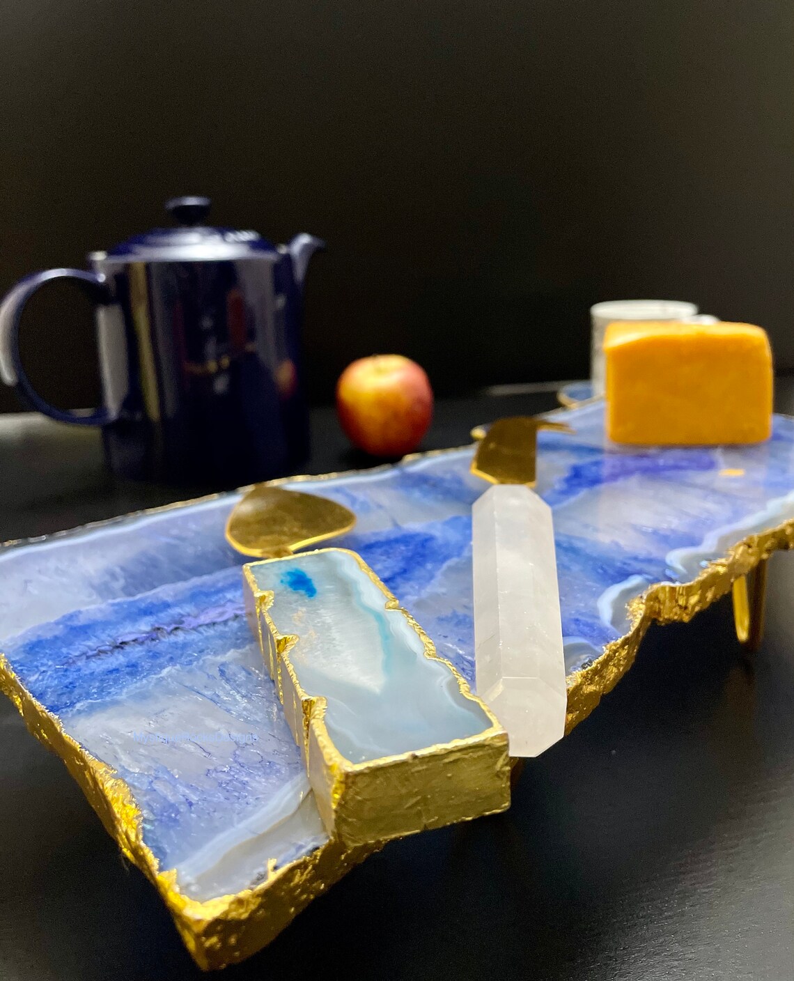 Natural Agate Cheese Platter/food Display Platter/cake - Etsy