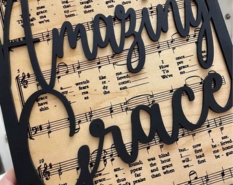 Amazing Grace Plaque - Etsy