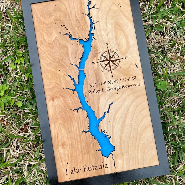 Lake Map - Etsy