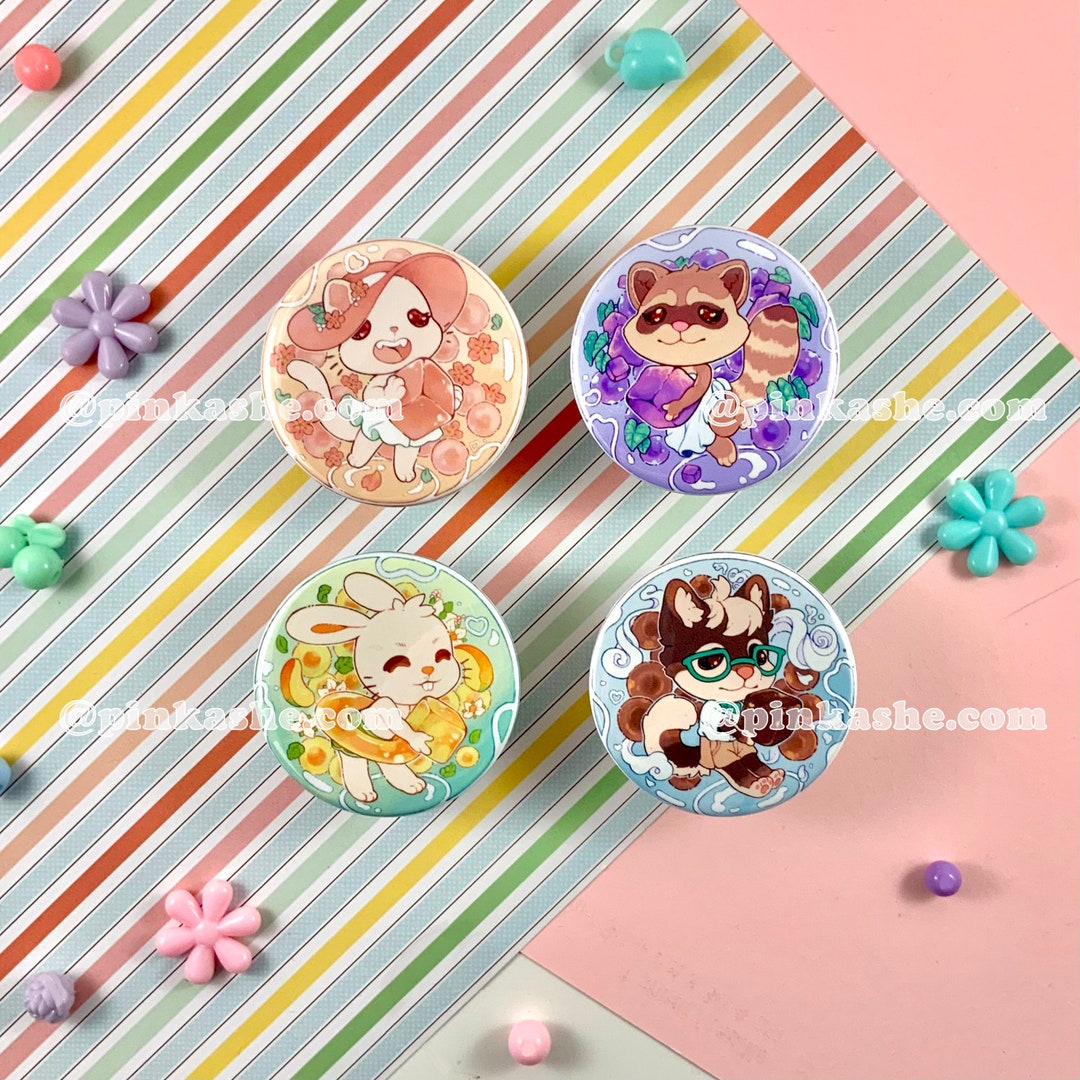 Boba Tea Buttons - Kawaii Buttons - Etsy