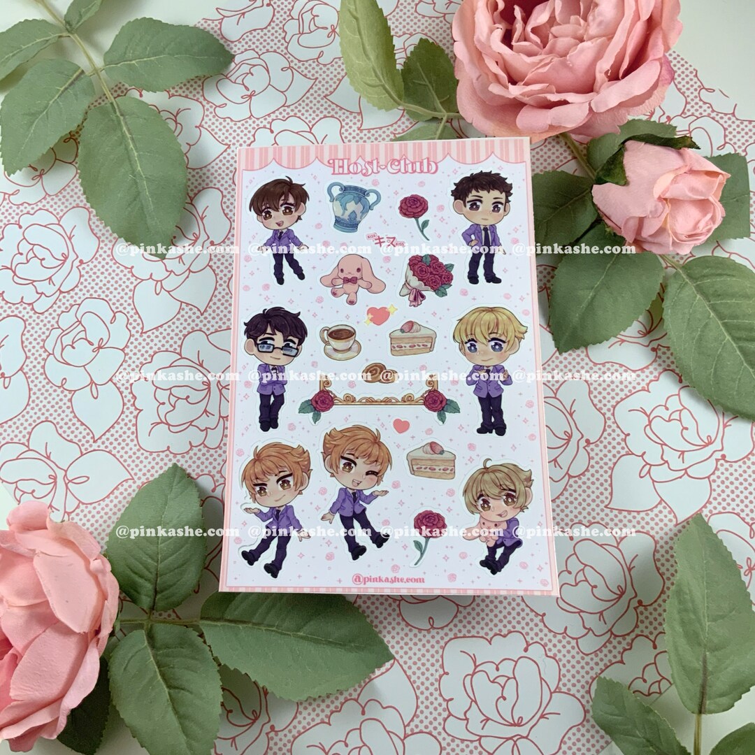 Host Club - Sticker Sheet - Anime Stickers - Etsy