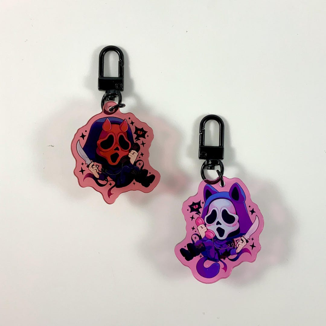 Ghost Cutie Charm- Slasher Charm _ Anime Keychain - Kawaii Charm - Etsy