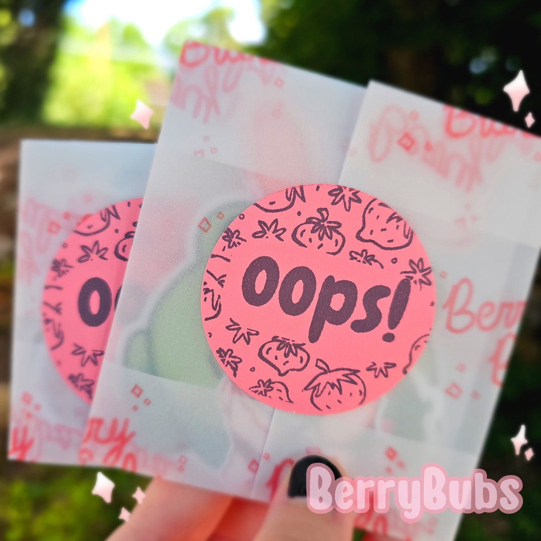Oops Sticker Packs - Etsy