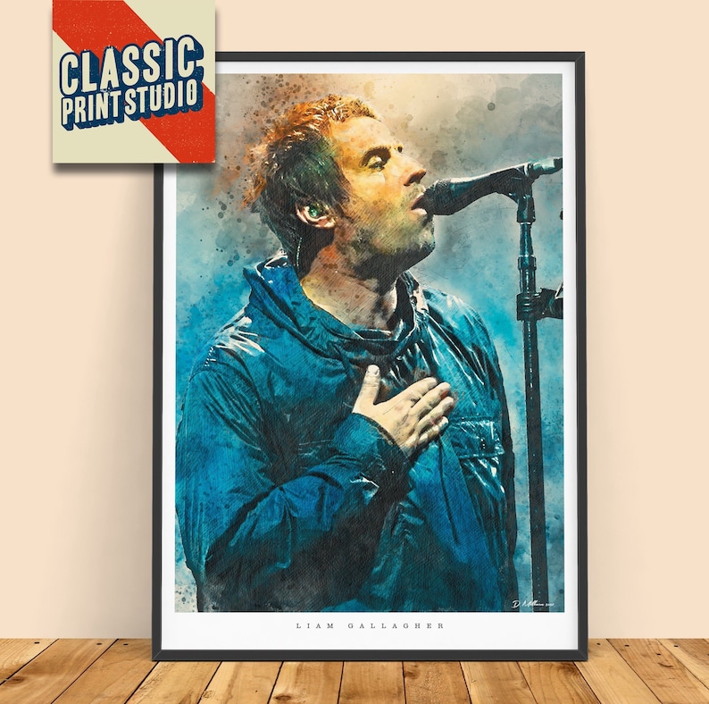 Liam Gallagher Poster and Print Watercolour - Etsy