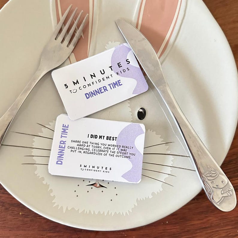 Confident Kids - Dinner Time Cards - Etsy