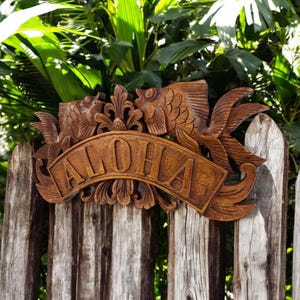 Aloha Sign With Fishes | Tropical Décor - Etsy