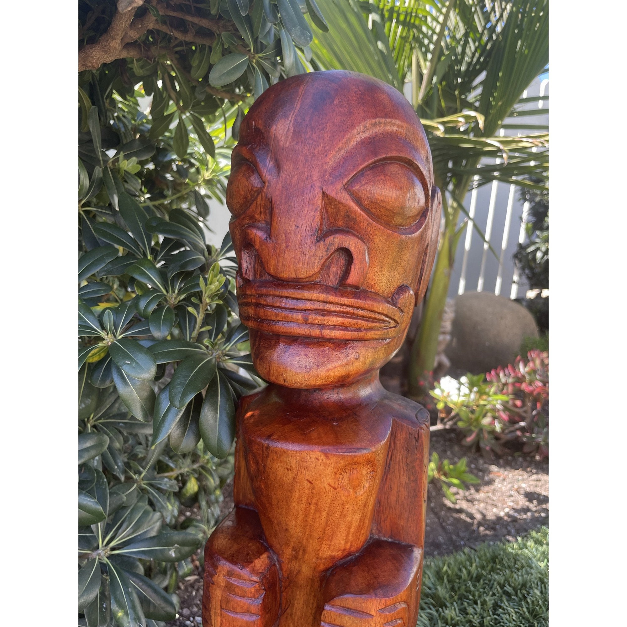 Tahitian Tiki Figure Stained 20 - Etsy
