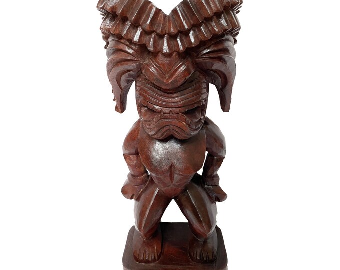Ku | Traditional Hawaiian Museum Tiki 20" - Etsy