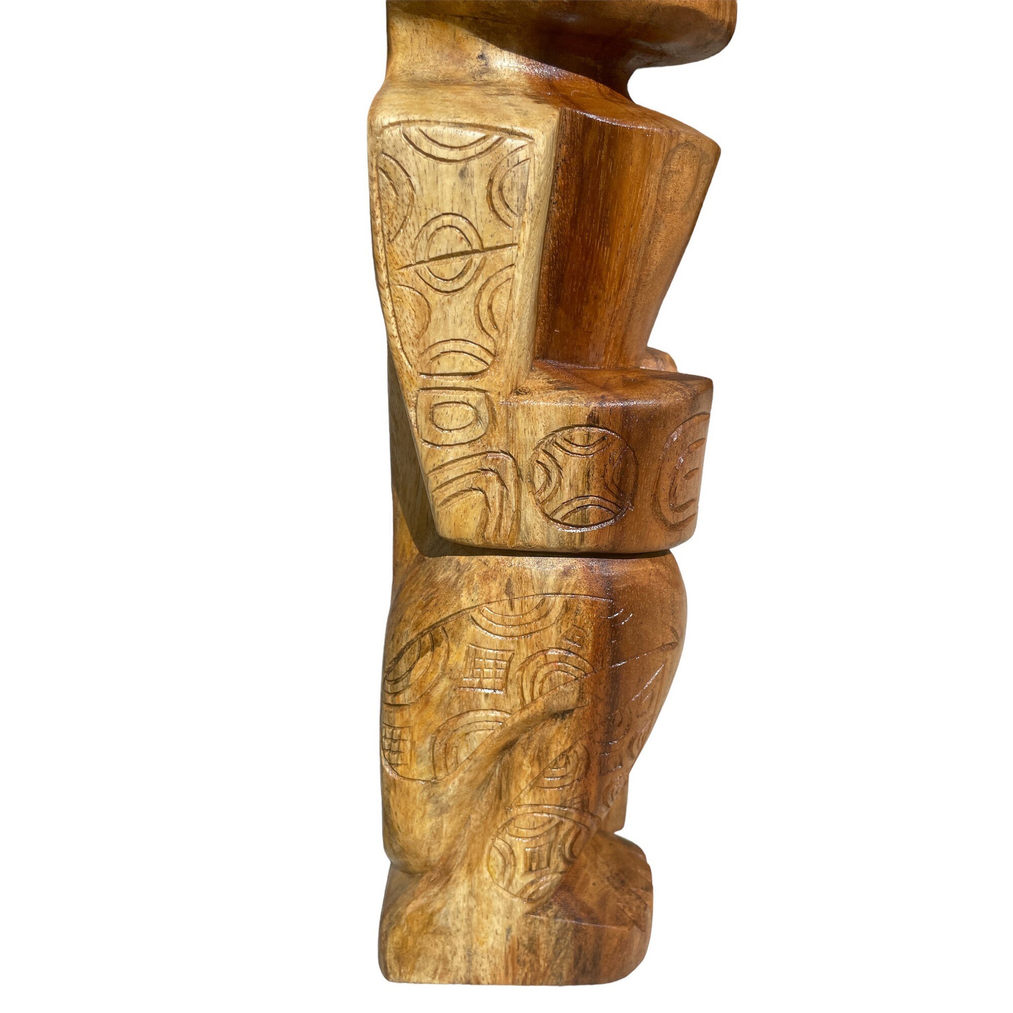 Tahitian Tiki Figure Natural 20 - Etsy