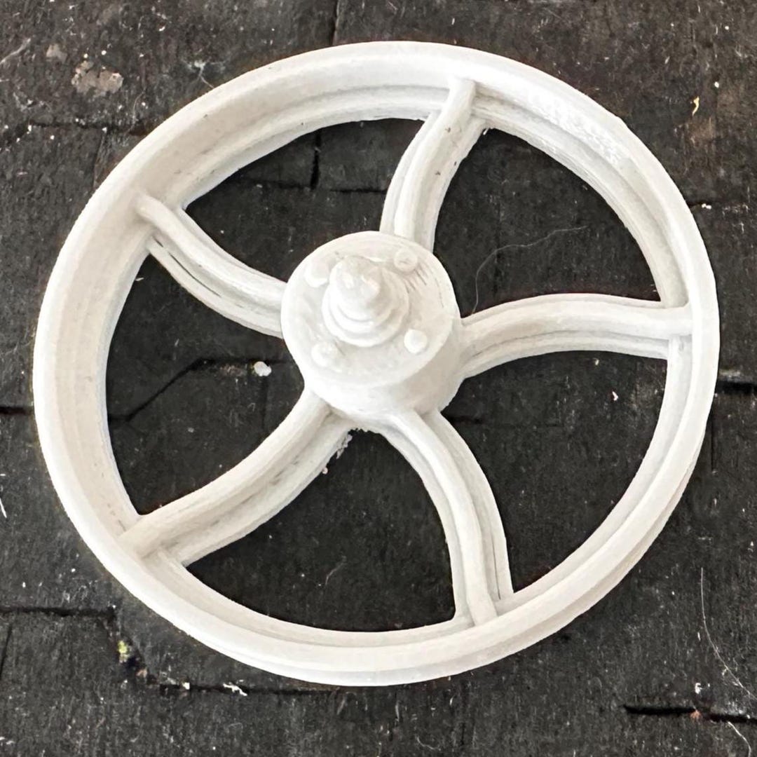 STL File for Vintage Metal Plough Wheel - Designed for Model Horse ...