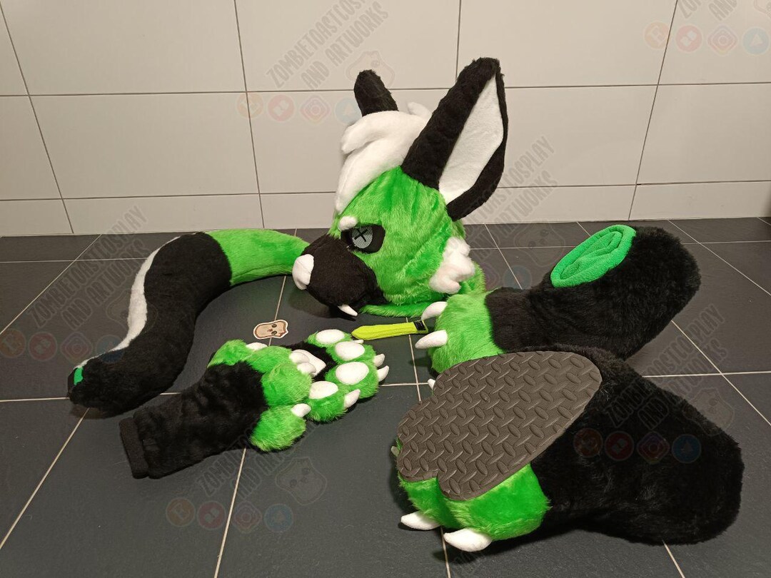 Premade Partial Furry Fursuit Wolf 'ACID' - Etsy