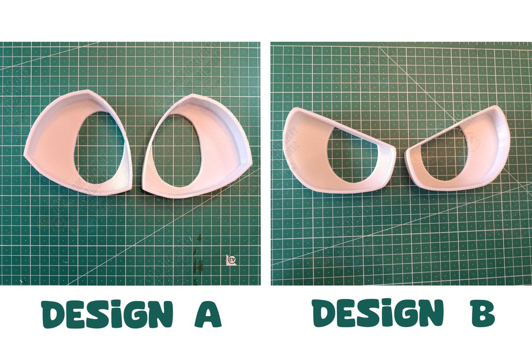 Two Different Designs, Furry Fursuit Eye Blanks 3D Print PETG - Etsy