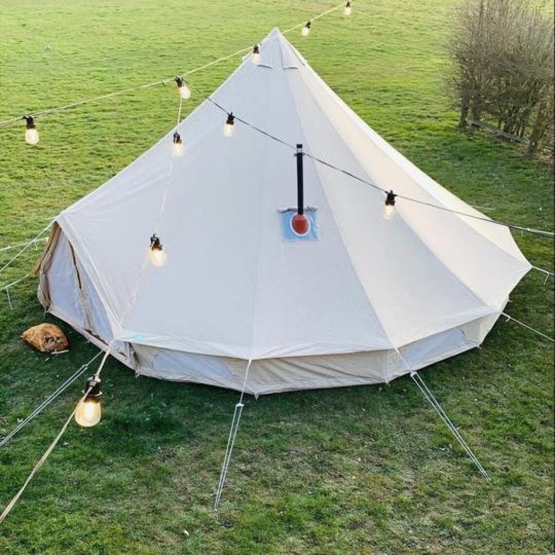 Bell Tent 6 Metre Fireproof With Stove Hole - Etsy