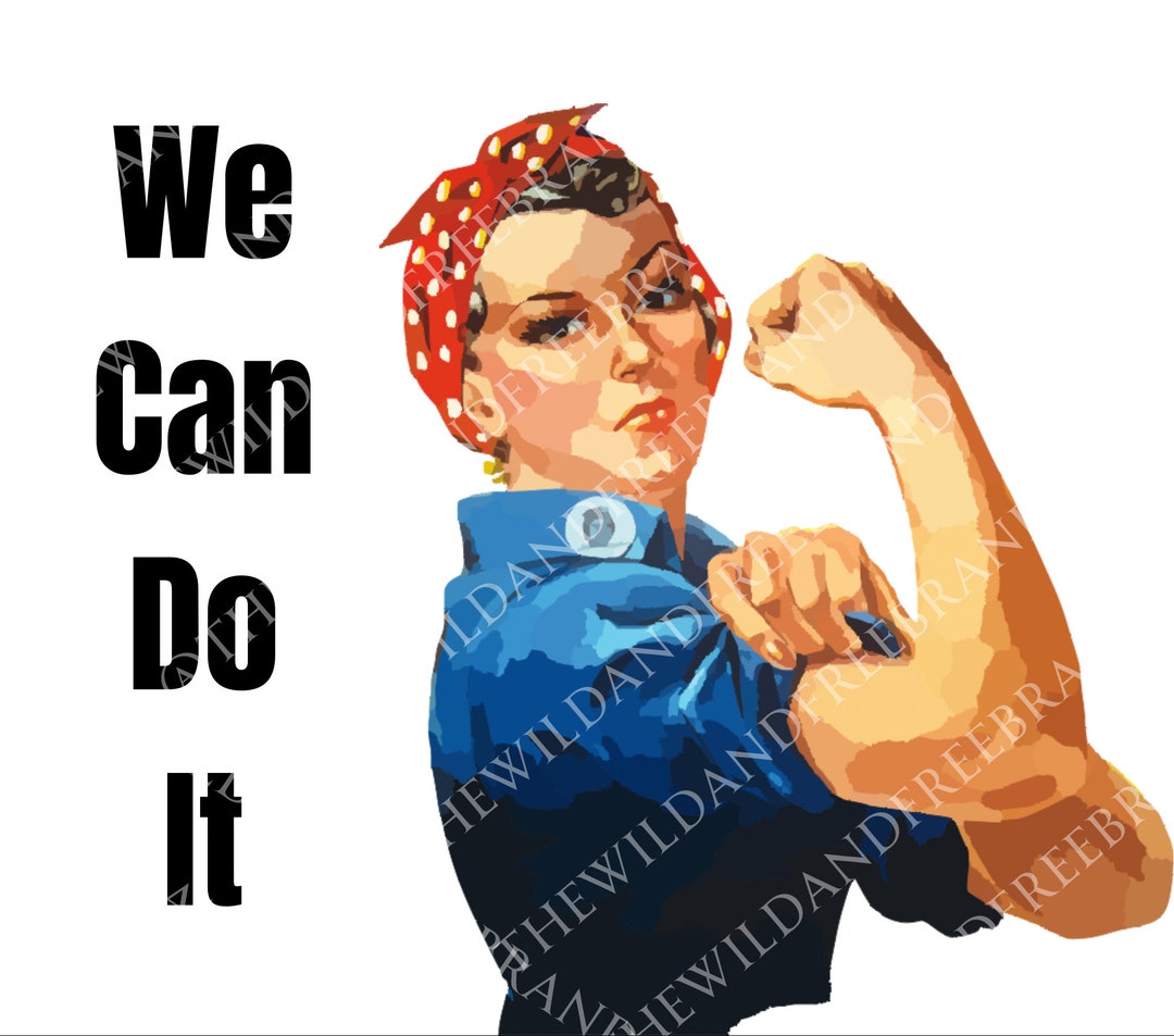 Rosie the Riveter Retro We Can Do It Png - Etsy