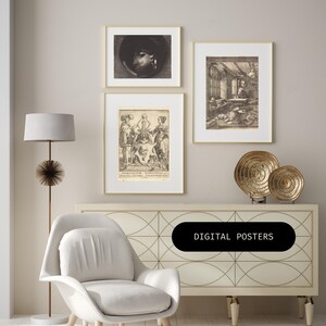 Set of 9 Dark Academia Gallery Wall Set | Vintage Printables ...