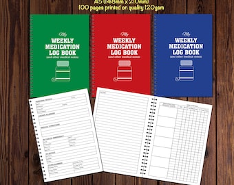 Medical Log Book - Etsy