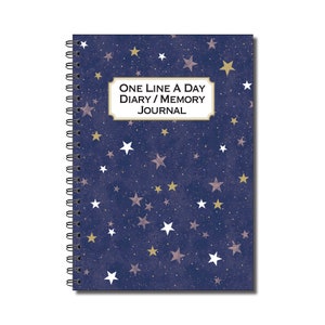 One Line a Day Diary | Memory Journal | 1 Year | Week to View | Undated ...