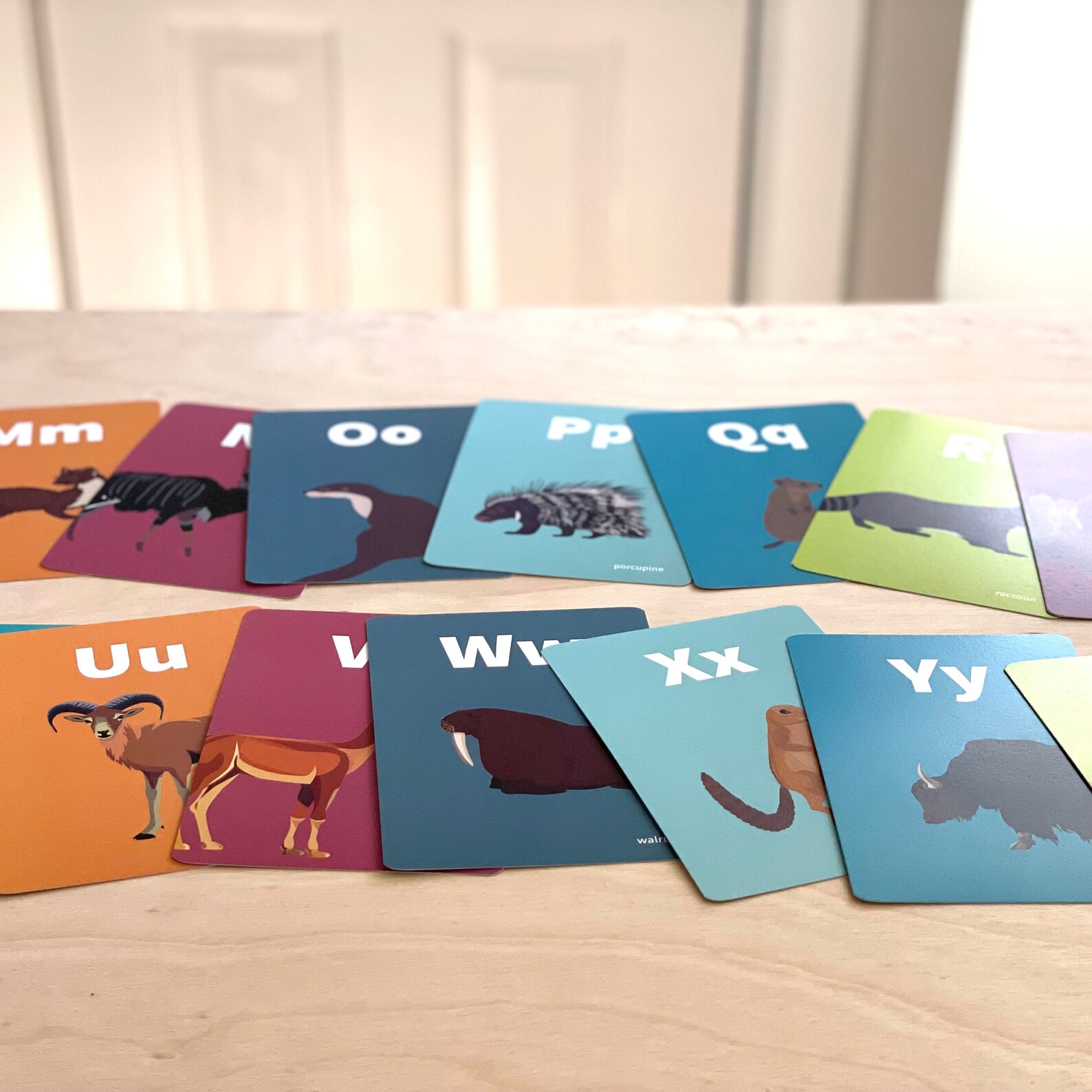 Animal Alphabet Flashcards - Mammals From Around the World - Abcs ...