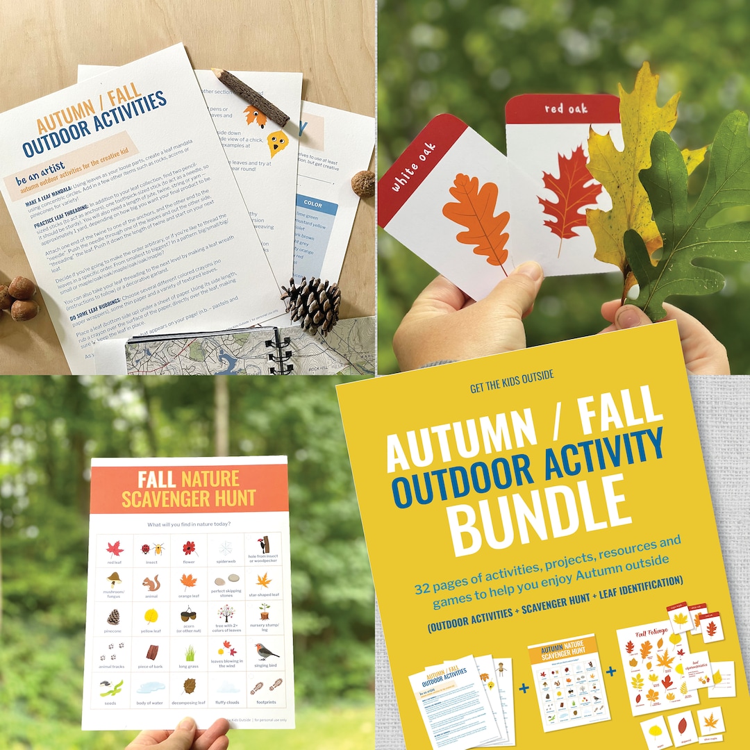 Autumn Outdoor Activity BUNDLE - Outdoor Activities for Kids - Fall ...