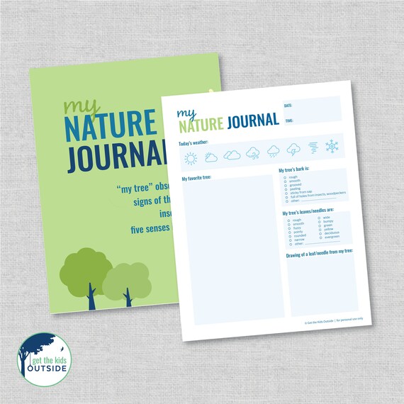 Kids' Nature Journal Tree Journal Insect Log Nature | Etsy