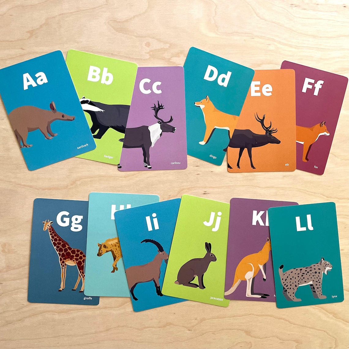 Animal Alphabet Flashcards - Mammals From Around the World - Abcs ...