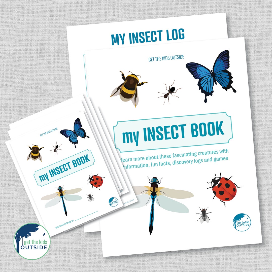My INSECT BOOK - Fun Facts, Tips, Logs, 3-part Cards, Games ...