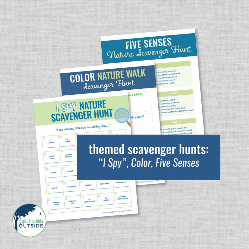 Super Bundle of NATURE SCAVENGER HUNTS - Prepared and Build-your-own ...