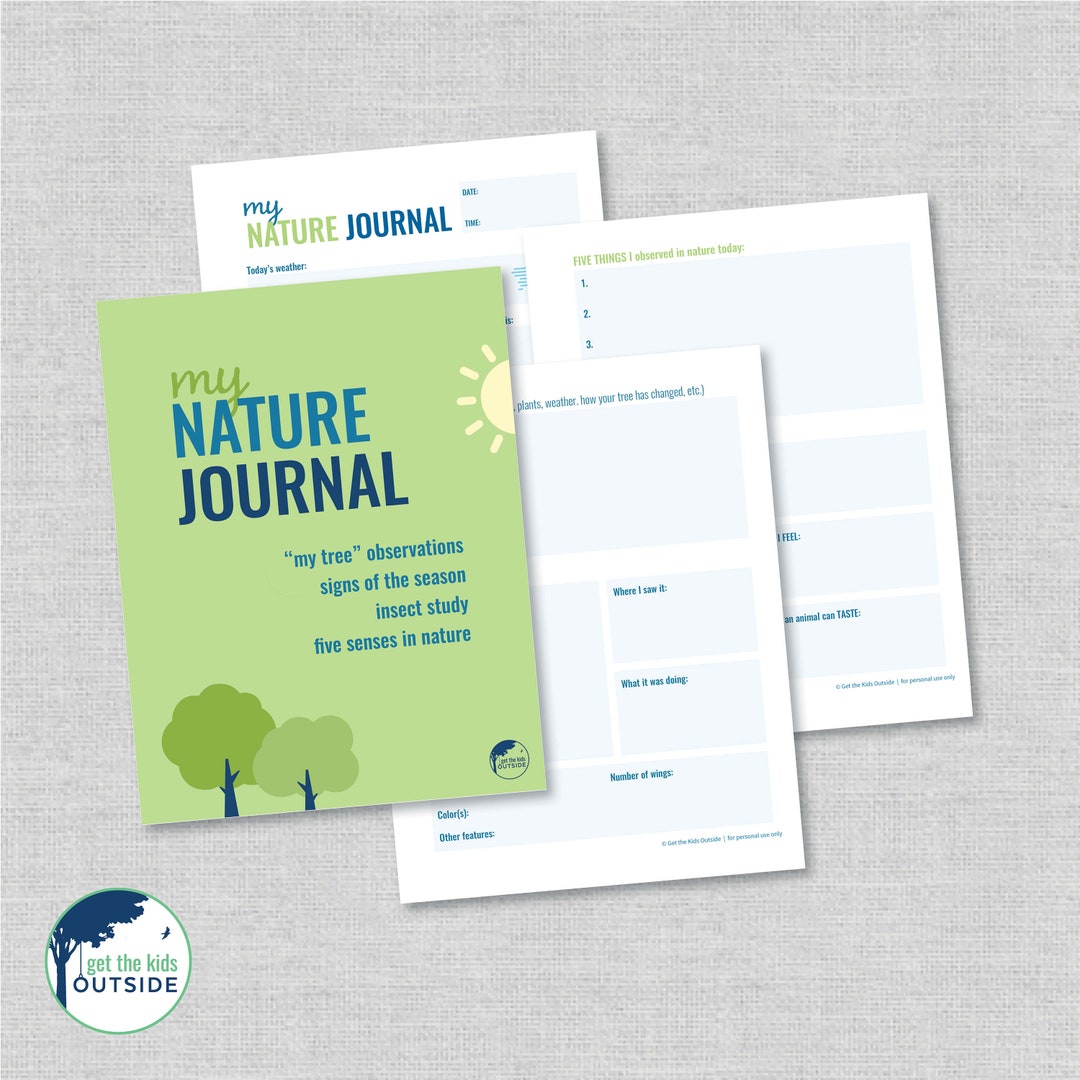 Kids' Nature Journal - Tree Journal, Insect Log, Nature Observations ...