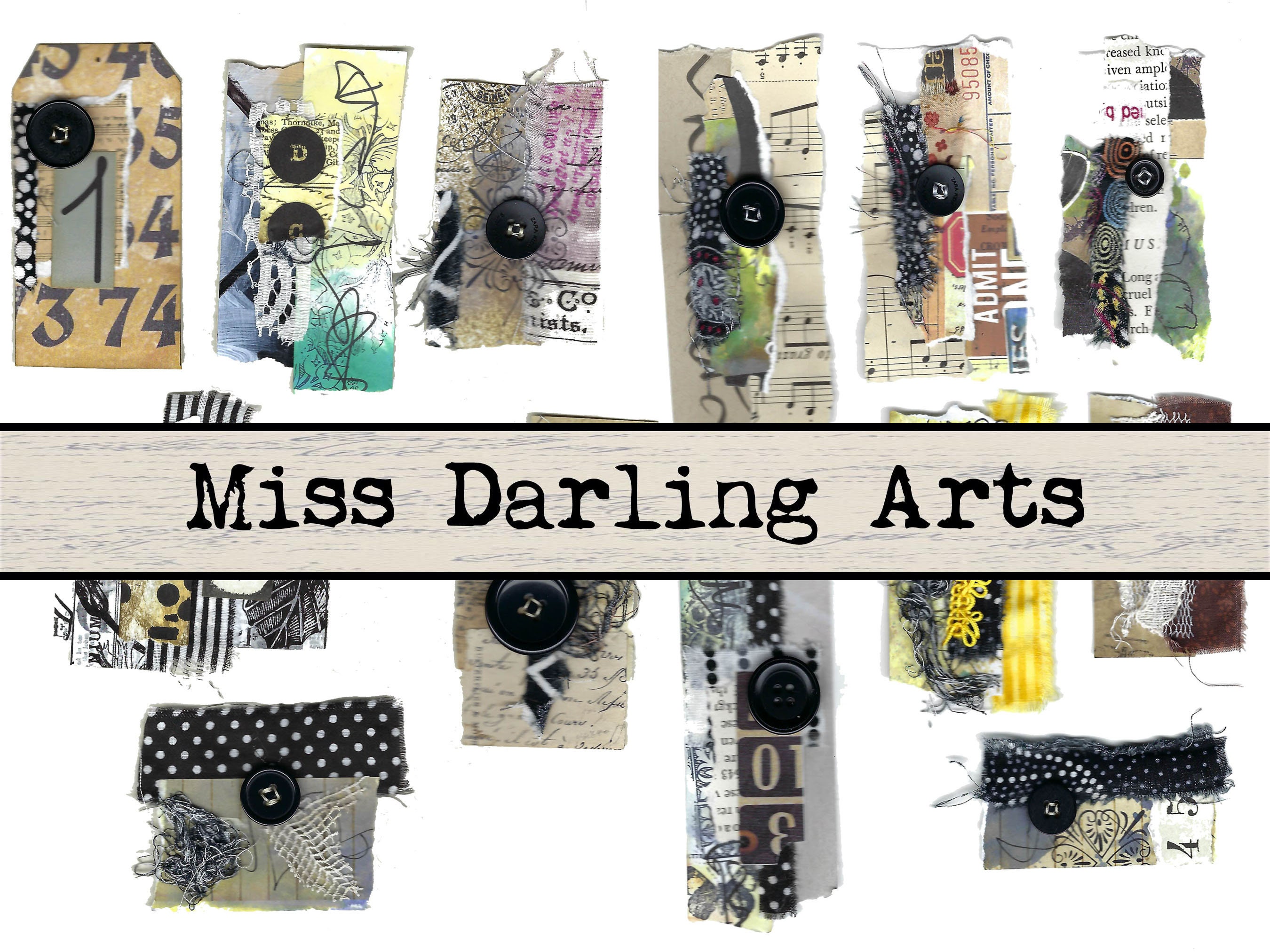 Fabulous 51 Collage Clusters of Fabrics and Papers - Etsy