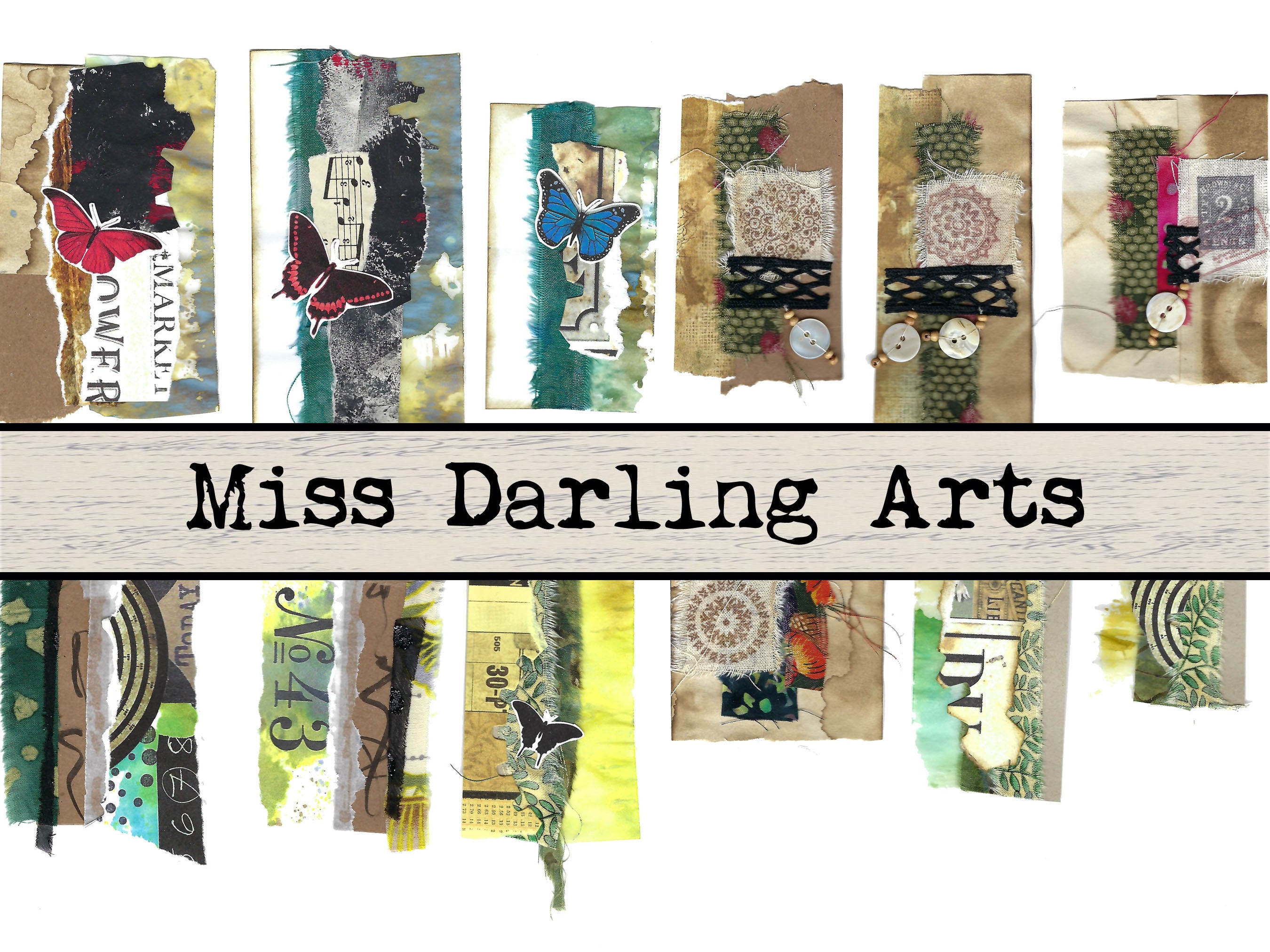 Fabulous 51 Collage Clusters of Fabrics and Papers - Etsy