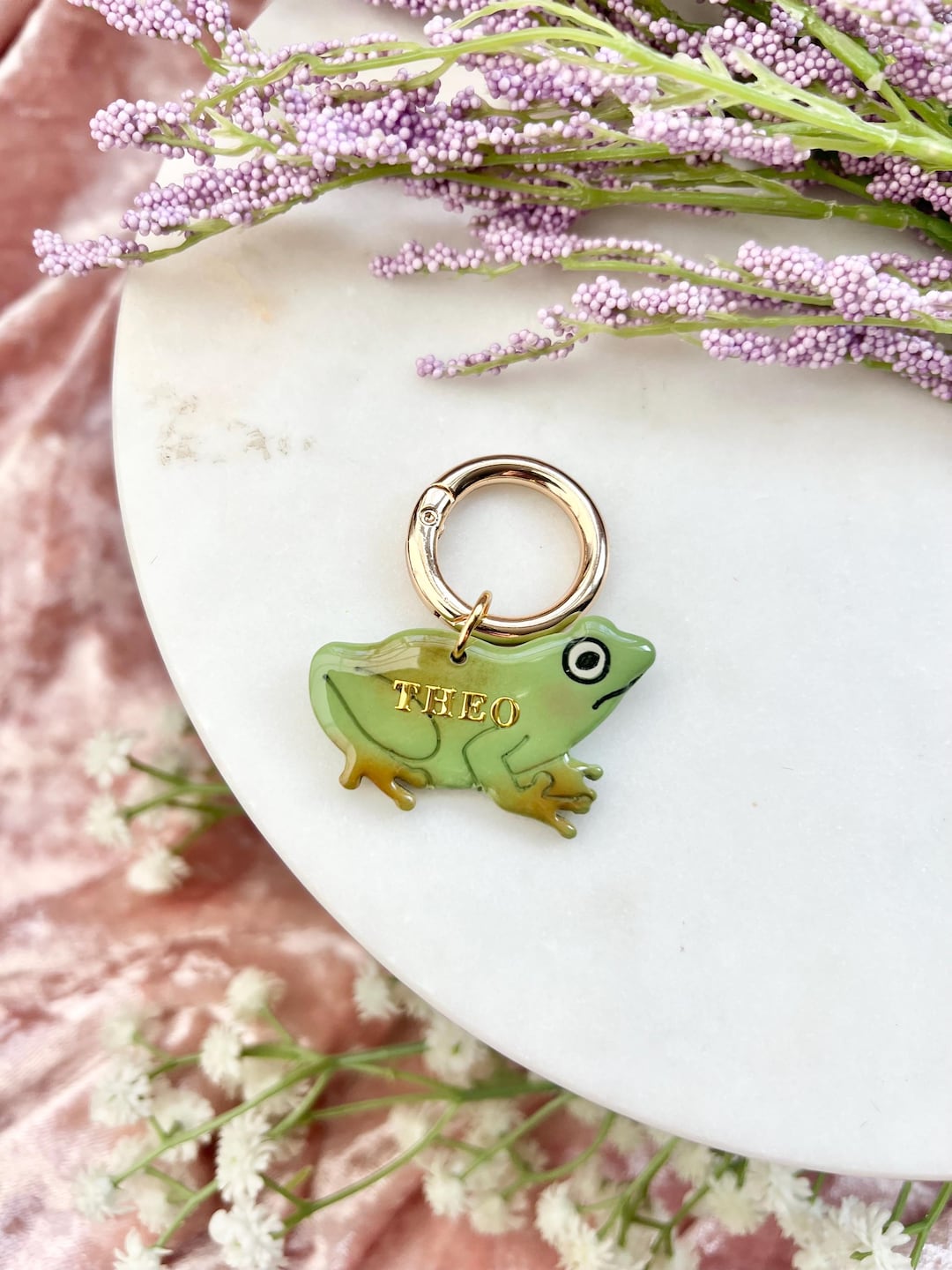 Frog Pet Tag: Custom Polymer Clay Toad Dog Collar Charm - Etsy