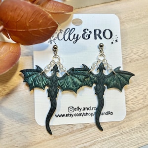 Dragon Earrings, Fantasy Earrings, Magical Earrings, Made to Order ...
