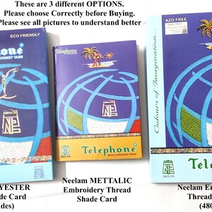OMX Neelam Embroidery Thread Shade Card, 1 PC, (480 Colour Reference ...