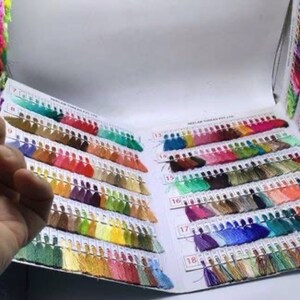 OMX Neelam Embroidery Thread Shade Card, 1 PC, (480 Colour Reference ...