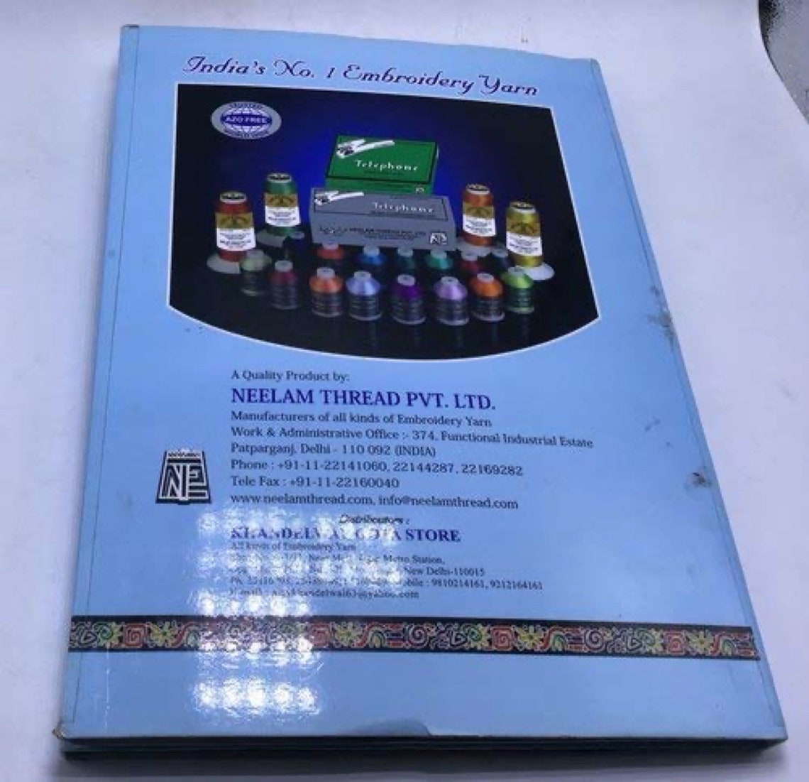 OMX Neelam Embroidery Thread Shade Card, 1 PC, (480 Colour Reference ...