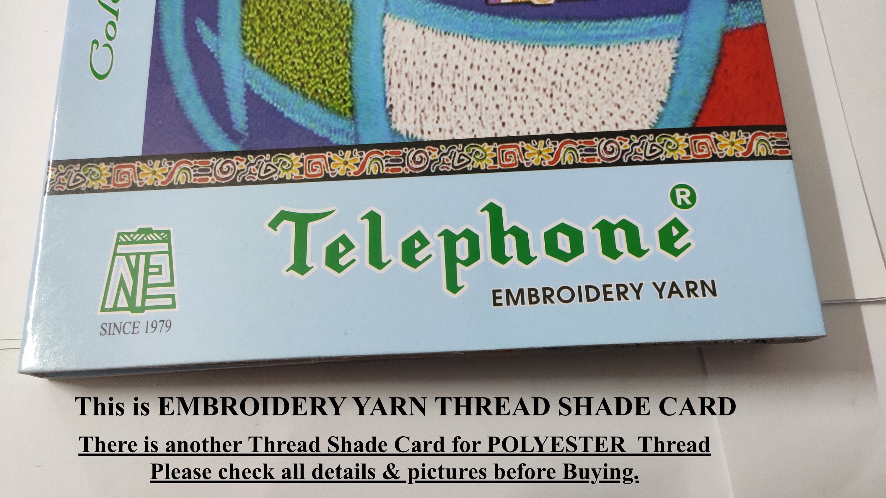 OMX Neelam Embroidery Thread Shade Card, 1 PC, (480 Colour Reference ...