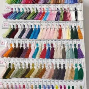 OMX Neelam Embroidery Thread Shade Card, 1 PC, (480 Colour Reference ...