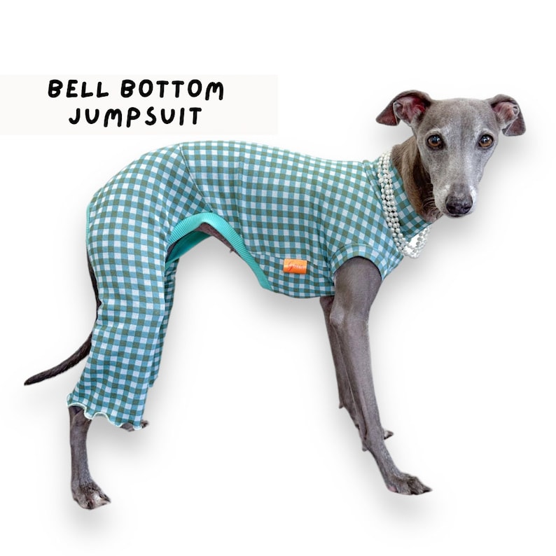 CUSTOM Bell Bottom Italian Greyhound Jumpsuit Groovy, Pajamas - Etsy