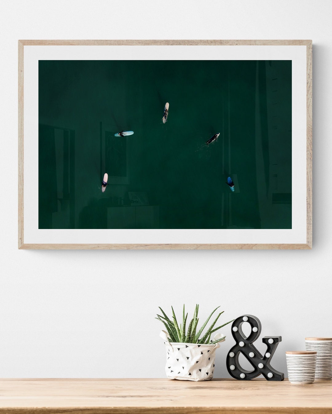 Surfers Art Print, Large Wall Art Print, Wall Art, Art Print, Surfing ...